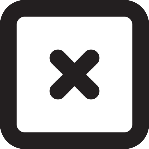 Close square outline icon svg png free download