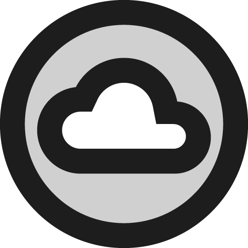 Cloud circle outline icon svg png free download - 2