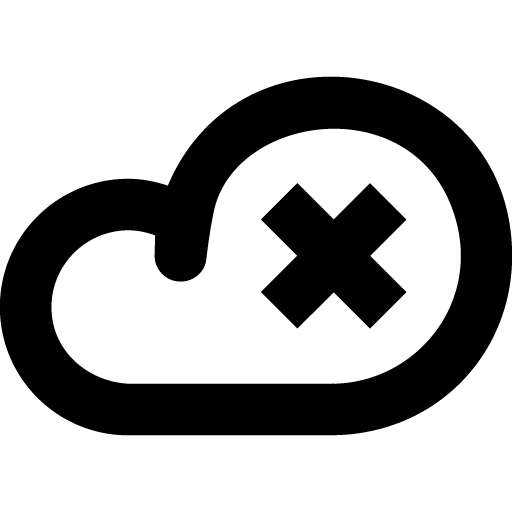 Cloud close icon svg png free download