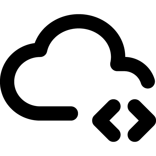 Cloud code icon svg png free download