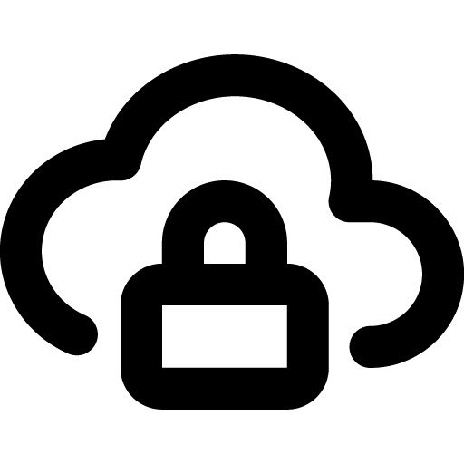 Cloud lock icon svg png free download