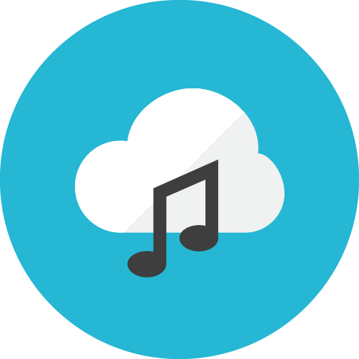 Cloud music icon svg png free download