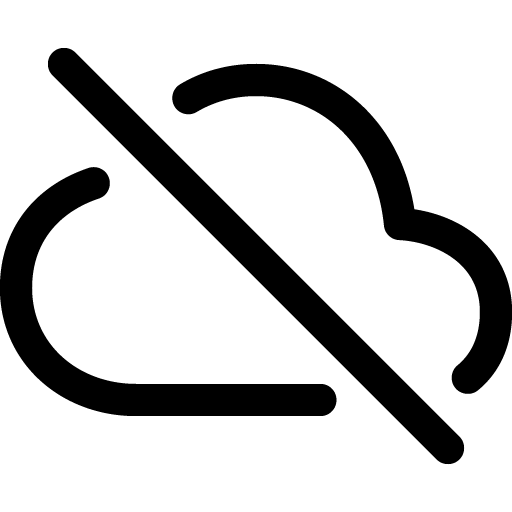 Cloud offline outline icon svg png free download