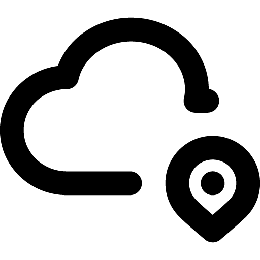 Cloud pin icon svg png free download