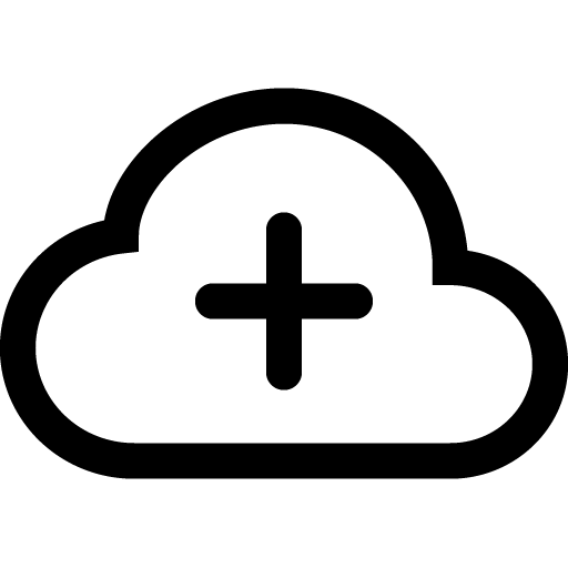 Cloud plus icon svg png free download - 3