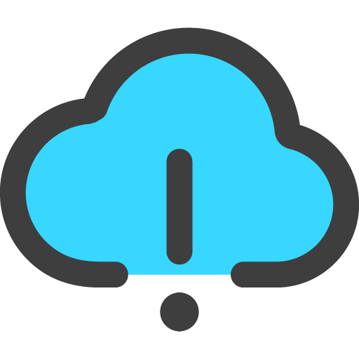 Cloud warning icon svg png free download