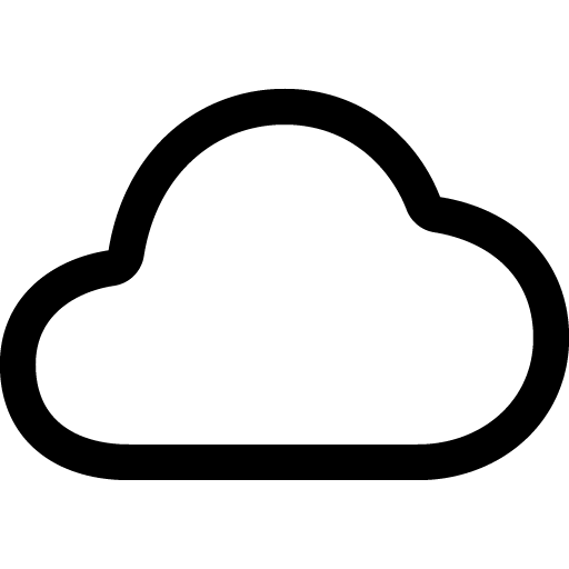 Cloudy outline icon svg png free download