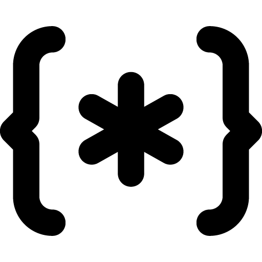 Code asterix icon svg png free download