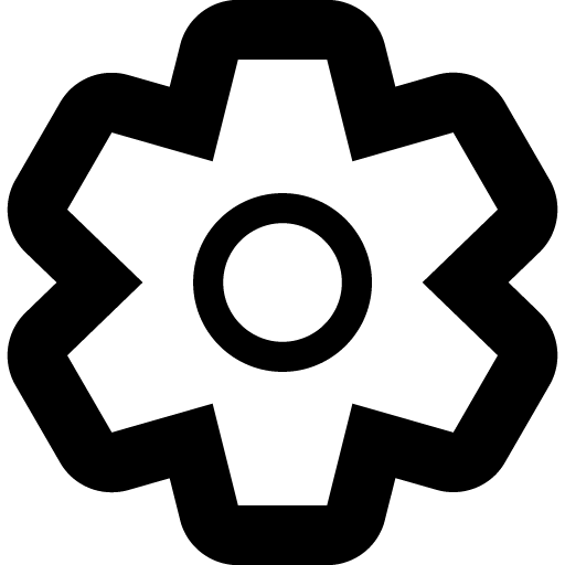 Cog outline icon svg png free download - 2