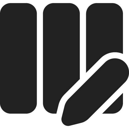 Column triple edit icon svg png free download