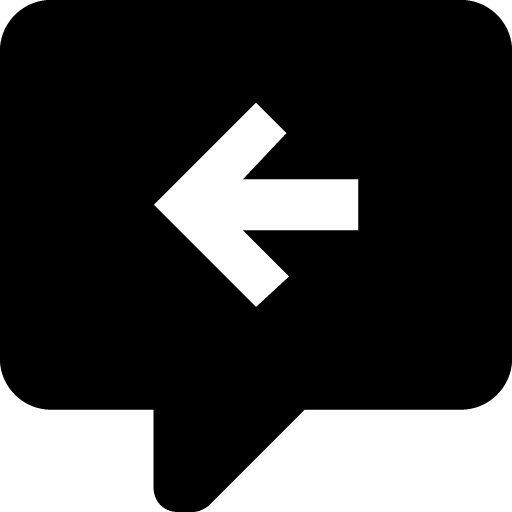 Comment arrow left icon svg png free download - 2