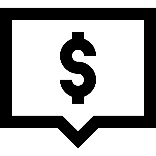 Comment dollar icon svg png free download
