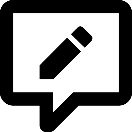 Comment edit outline icon svg png free download