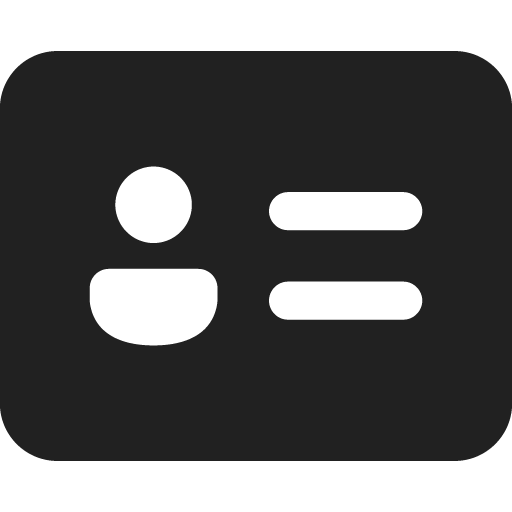 Contact card icon svg png free download