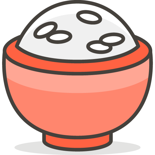 Cooked rice icon svg png free download