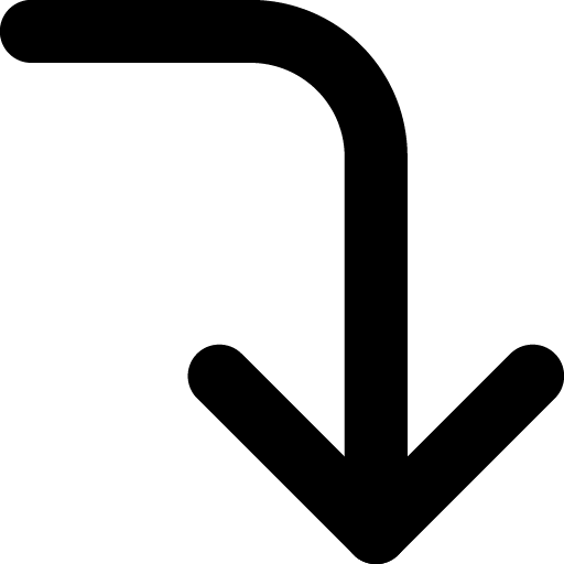 Corner right down icon svg png free download - 2