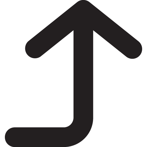 Corner right up icon svg png free download