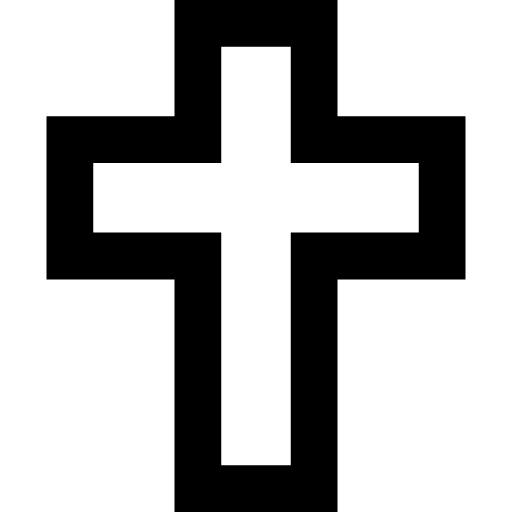 Cross outline icon svg png free download