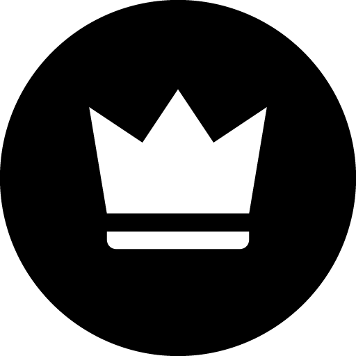 Crown circle icon svg png free download
