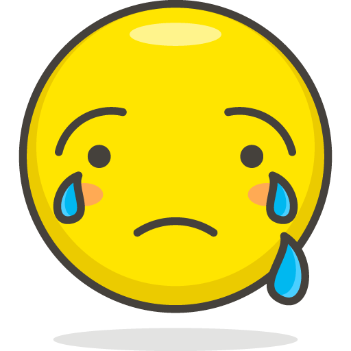 Crying face icon svg png free download