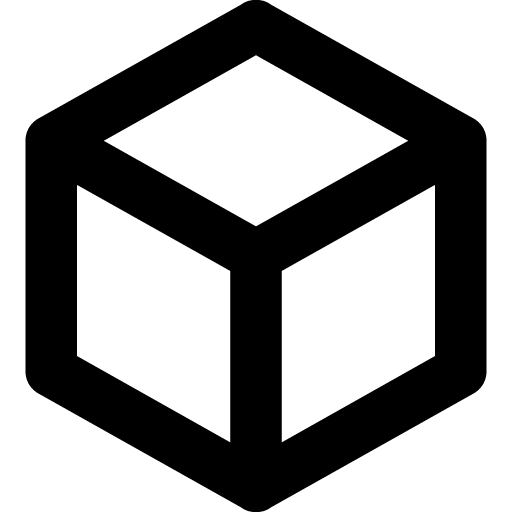 Cube outline icon svg png free download - 3