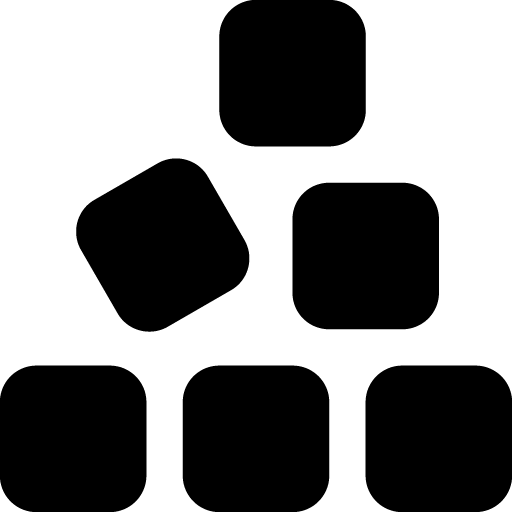 Cubes stacked icon svg png free download