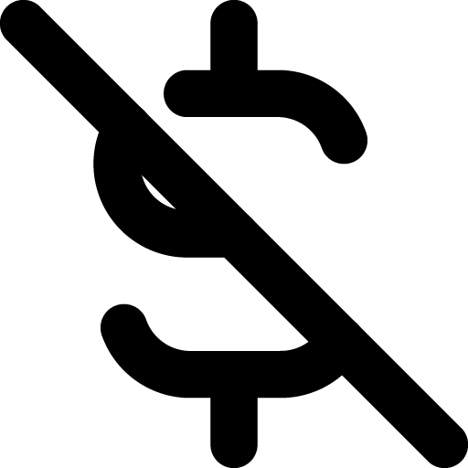 Currency dollar off icon svg png free download