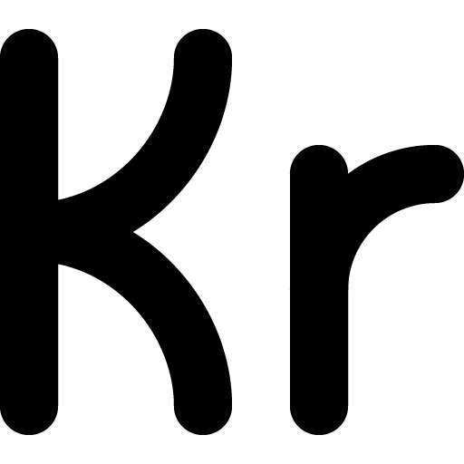 Currency krone swedish icon svg png free download