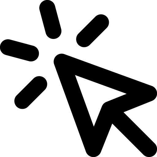 Cursor click icon svg png free download