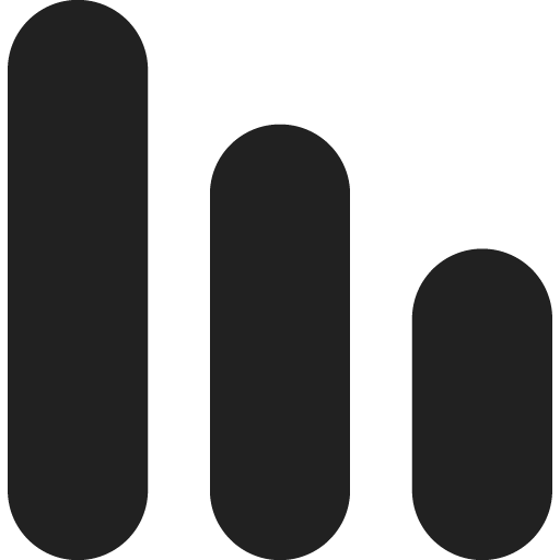 Data bar vertical icon svg png free download