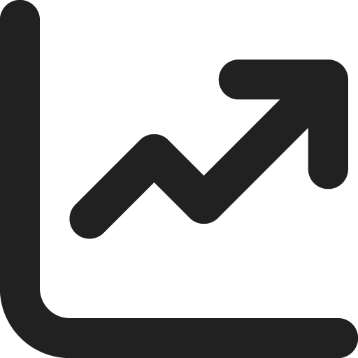 Data trending icon svg png free download