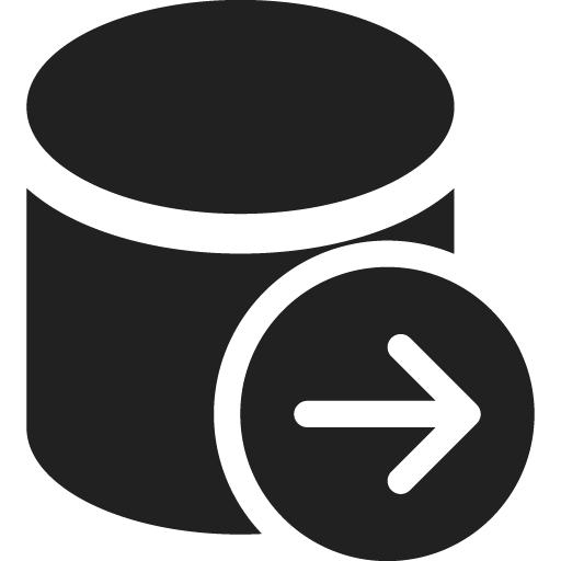 Database arrow right icon svg png free download