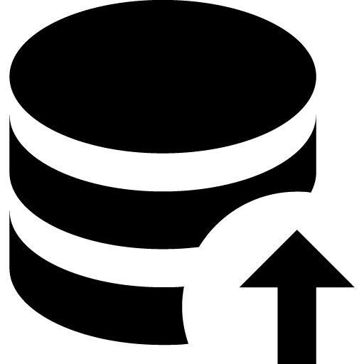 Database arrow up icon svg png free download