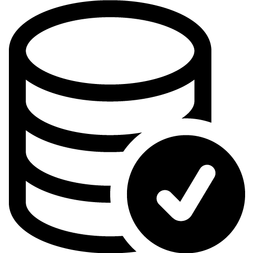 Database check icon svg png free download