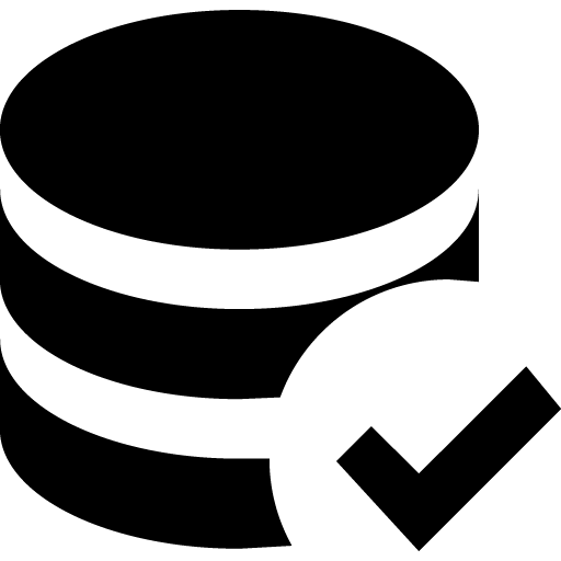 Database check icon svg png free download - 2