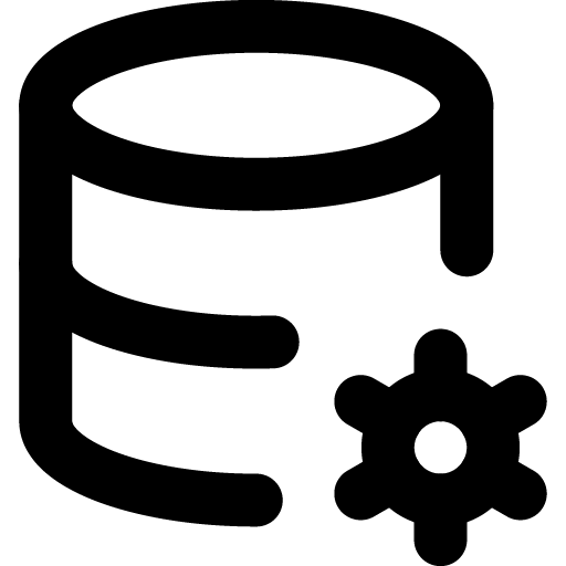 Database cog icon svg png free download