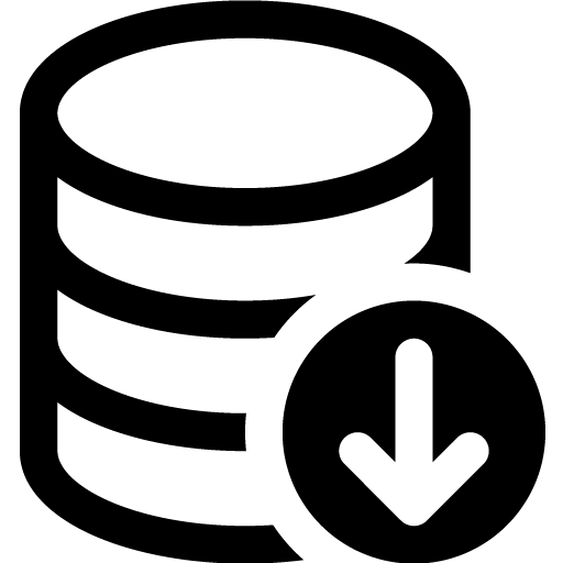 Database down icon svg png free download