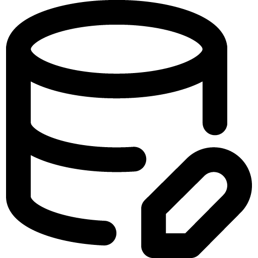 Database edit icon svg png free download