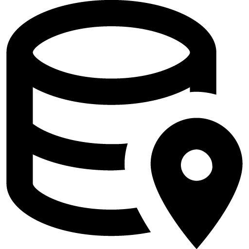 Database marker outline icon svg png free download