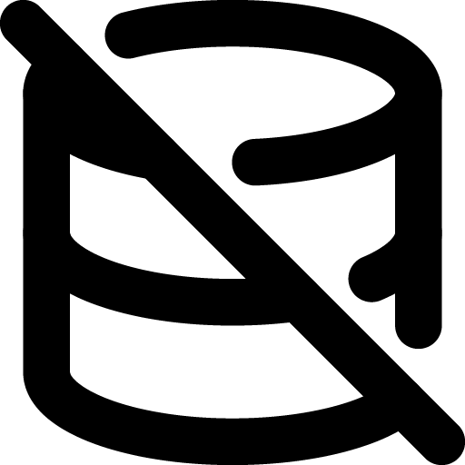 Database off icon svg png free download