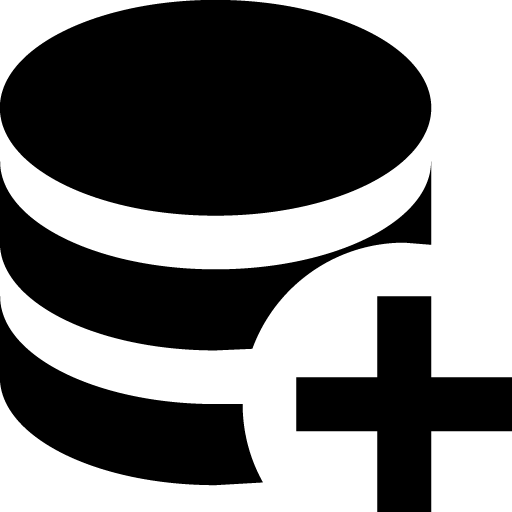 Database plus icon svg png free download - 2