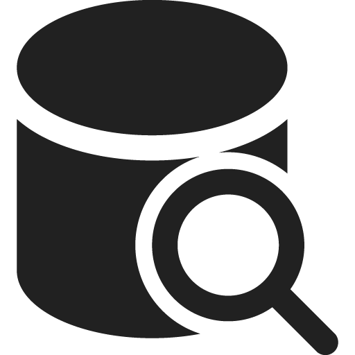 Database search icon svg png free download