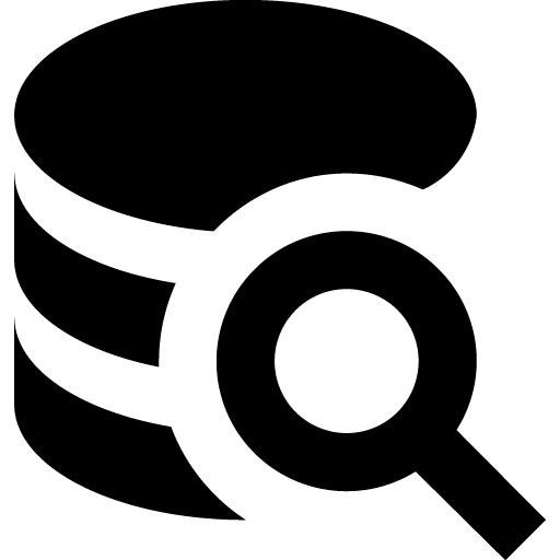 Database search icon svg png free download - 3
