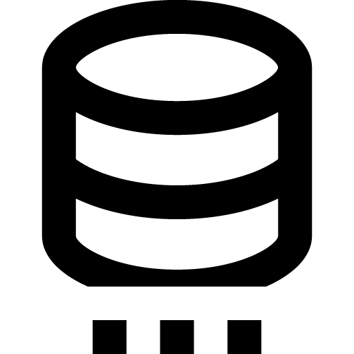 Database settings outline icon svg png free download