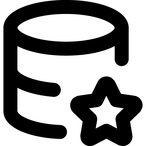 Database star icon svg png free download