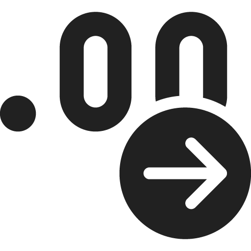 Decimal arrow right icon svg png free download