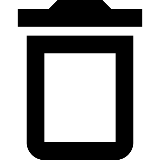 Delete outline icon svg png free download - 3