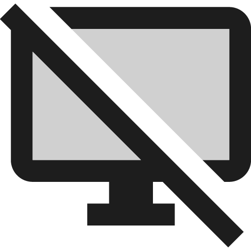 Desktop access disabled icon svg png free download