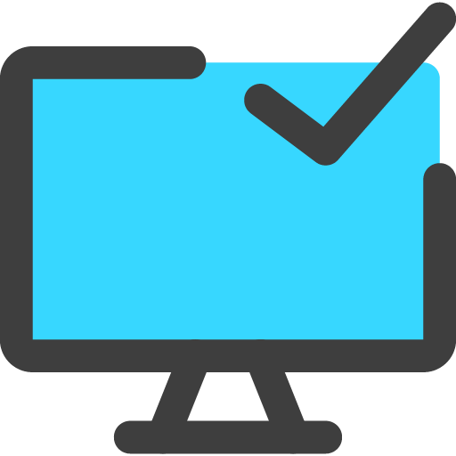 Desktop check icon svg png free download