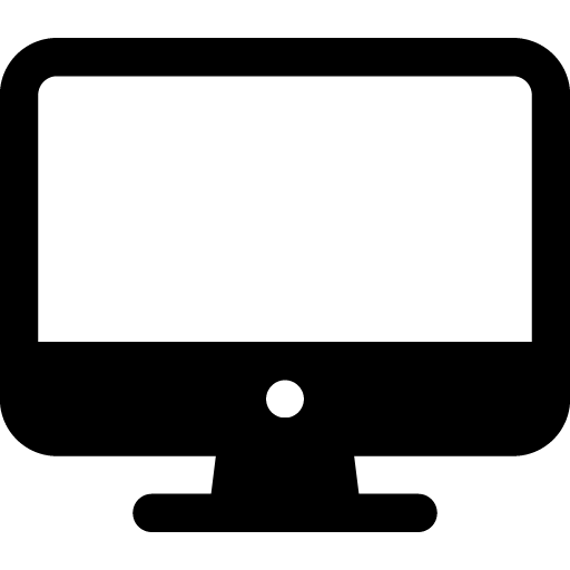 Desktop outline icon svg png free download